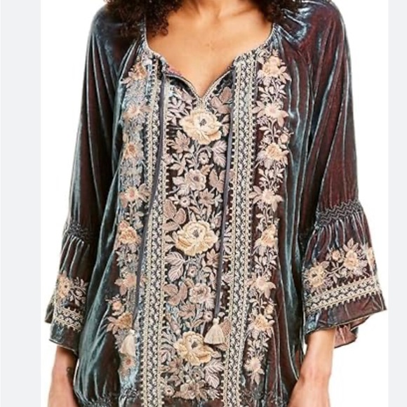 Johnny Was | Tops | Nwt Johnny Was Velvet Tunic Small | Poshmark